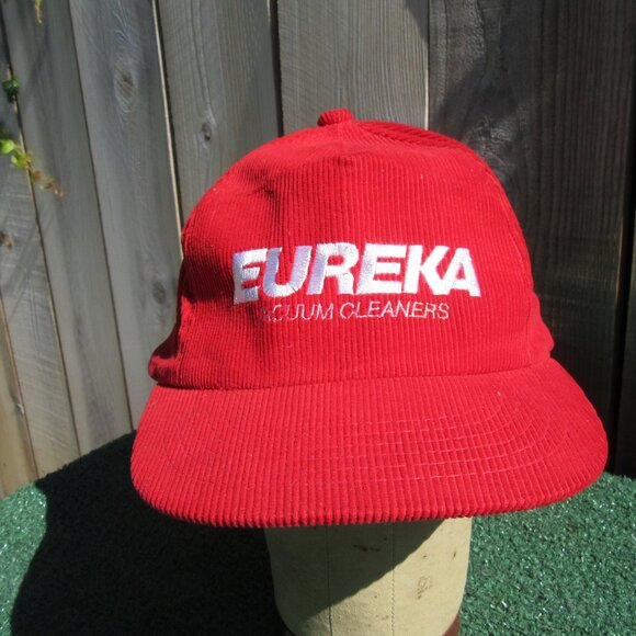 Accessories | Vintage Eureka Vacuum Cleaners Red Corduroy Snapback ...